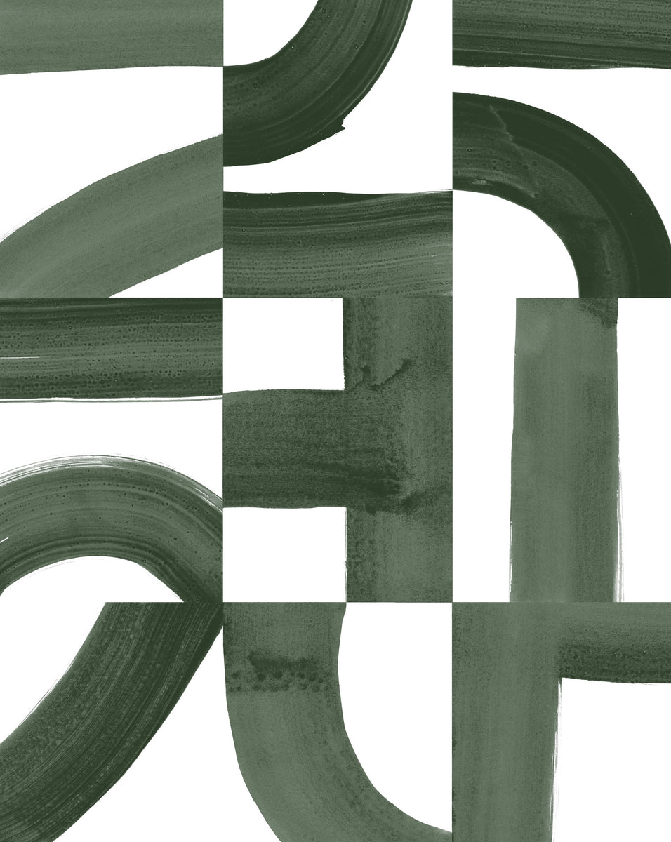 Brute - Fir on White - Residential Wallpaper